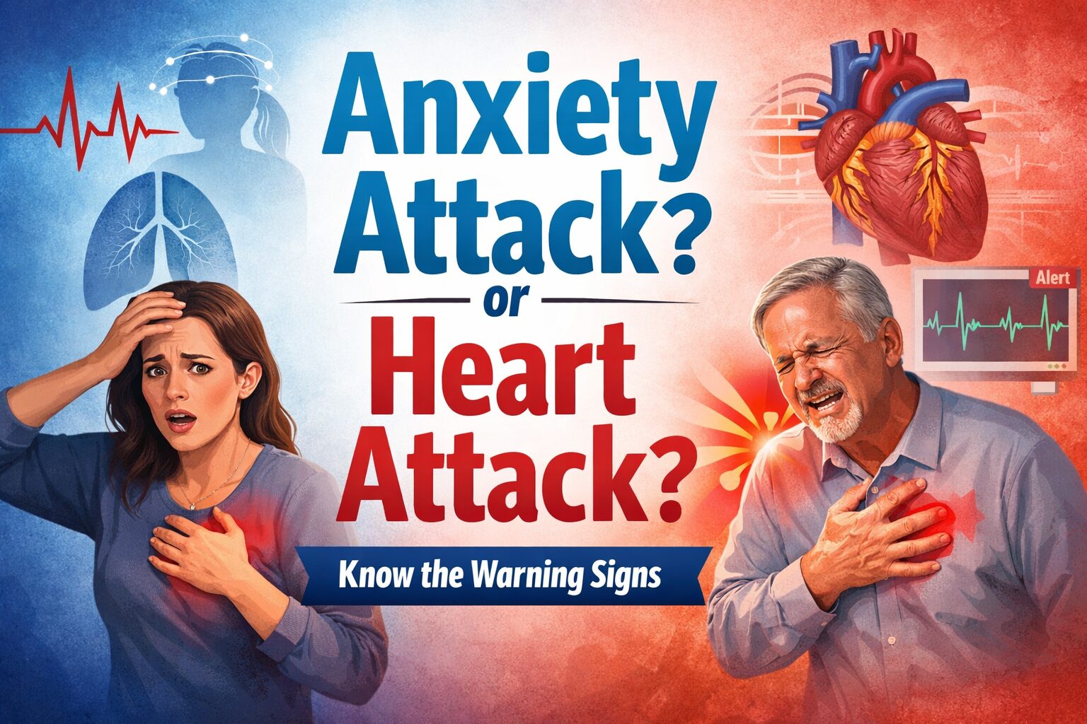 Physical Symptoms of Anxiety Attack vs Heart Attack