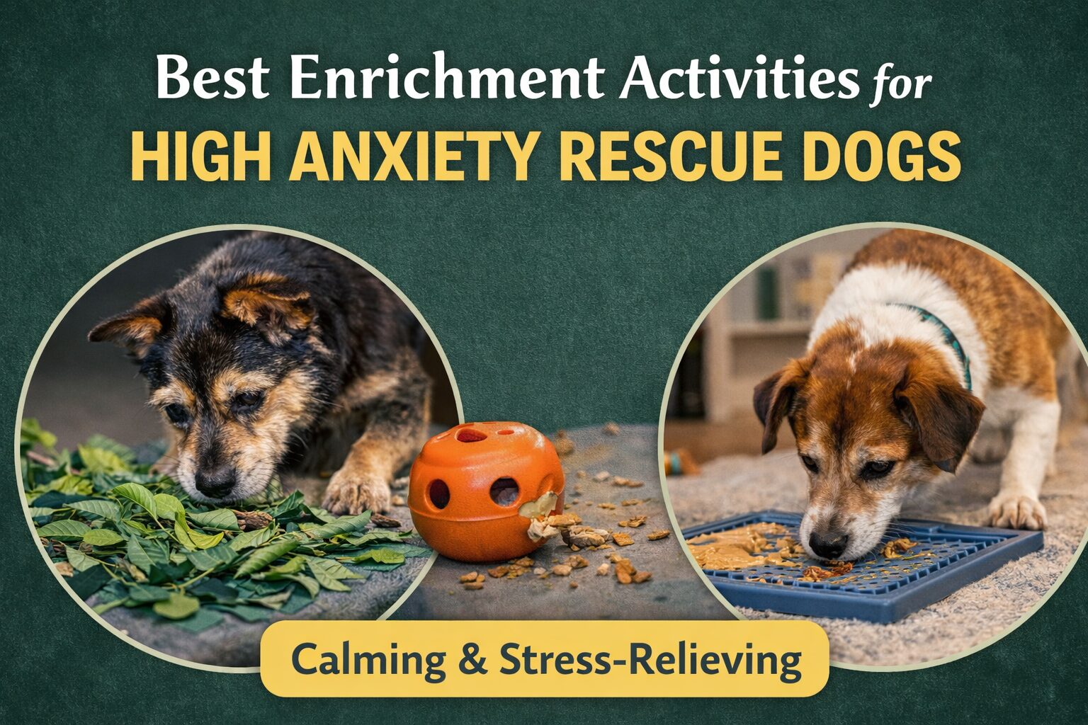 Best Enrichment Activities for High-Anxiety Rescue Dogs - Mental Health ...